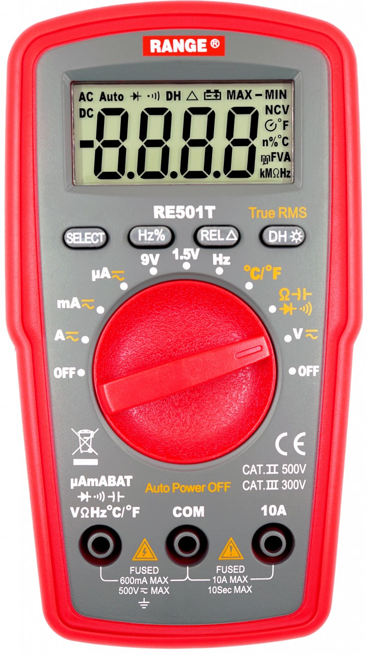 RE501T (Red), dmm, digital Multimeter,